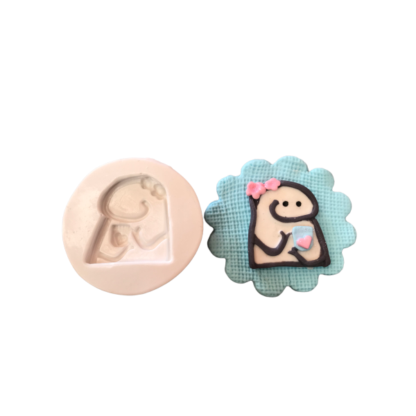 Molde de Silicone Flork Fofinha - 1809