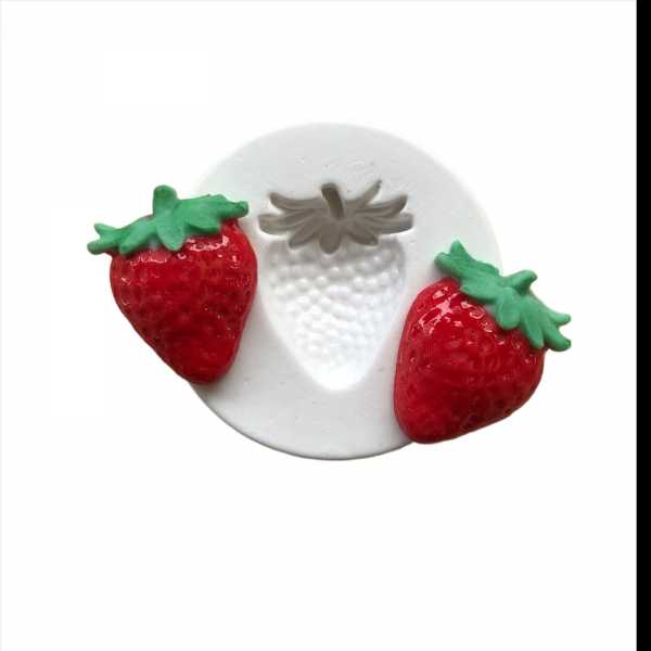 Molde de Silicone Morango Confeitaria